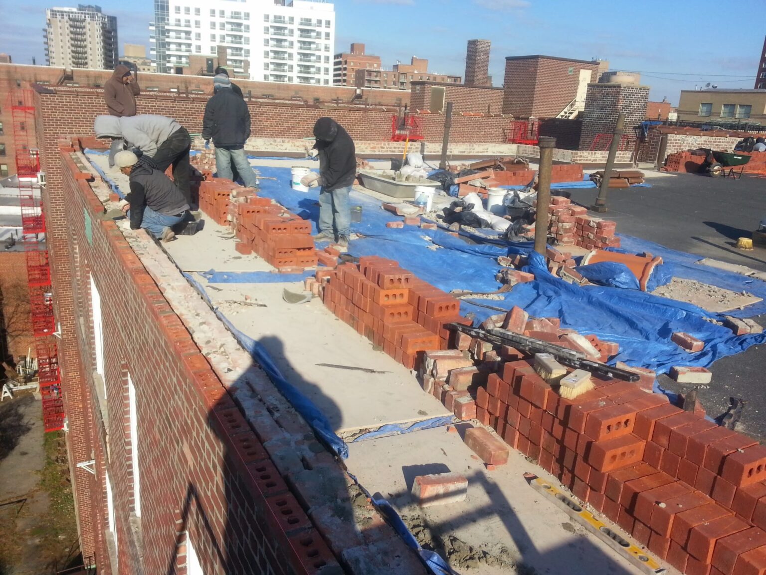 Parapet Wall Installation in White Plains, NY | Wing Construction